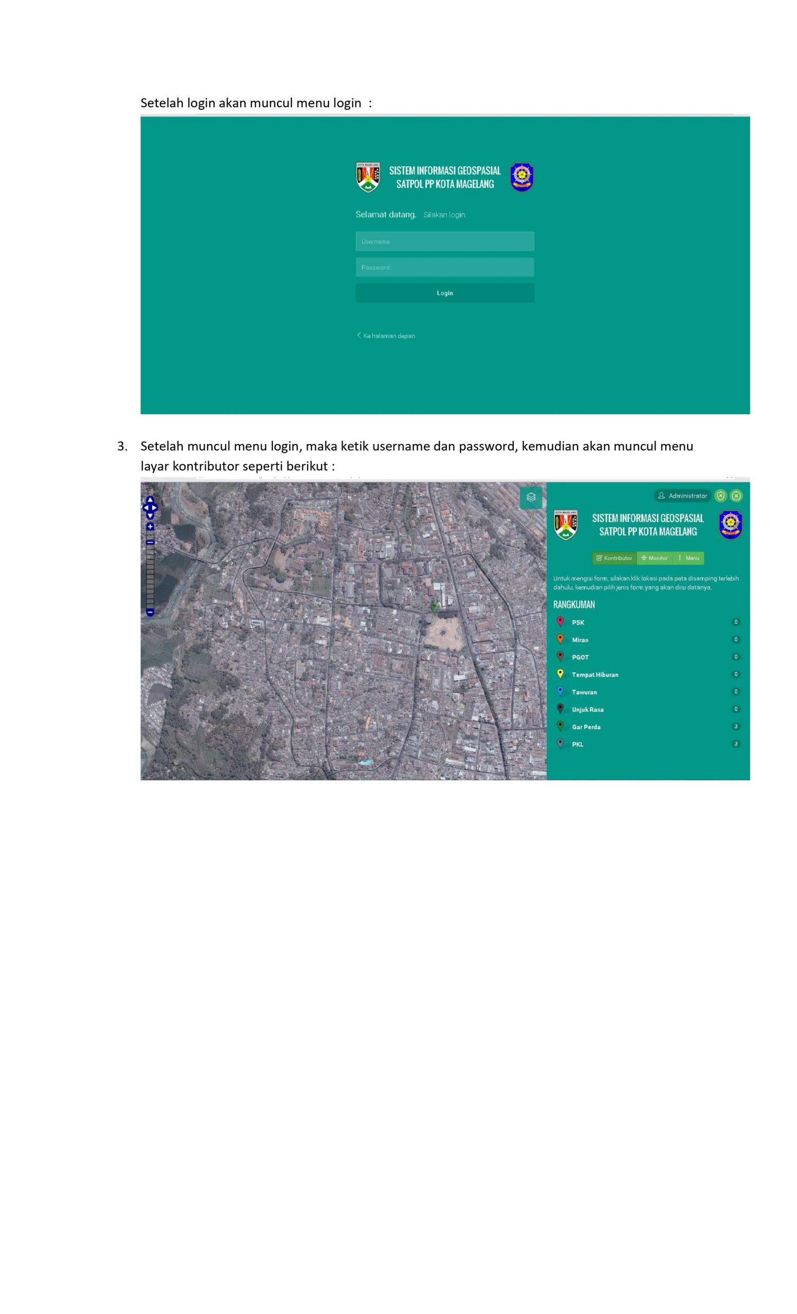 Sistem Informasi Geospasial ( SIG ) – Satpol PP Kota Magelang